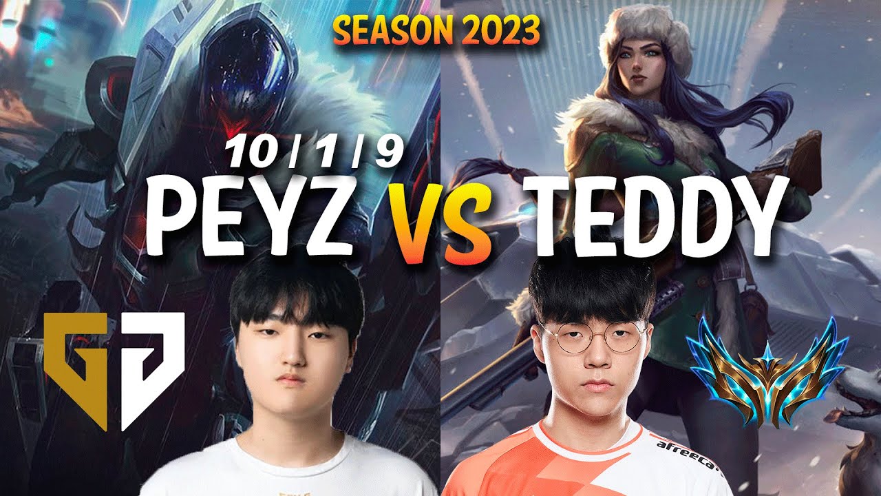 GEN Peyz vs Teddy - Peyz JHIN vs CAITLYN ADC - KR Ranked - YouTube