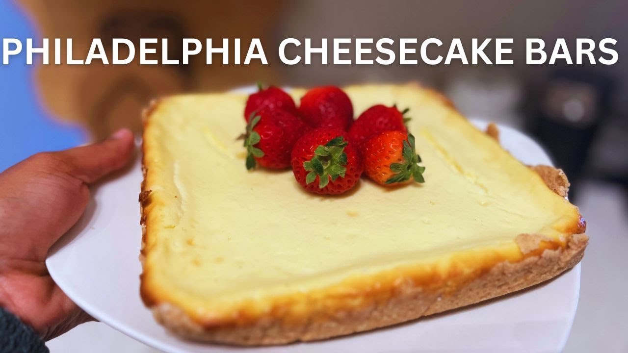 BAKING AN EASY CHEESECAKE BAR (FOR BEGINNERS) | PHILADELPHIA CREAM ...