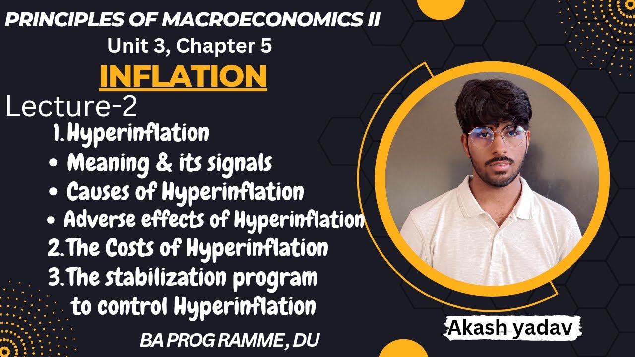 Lecture 2, Hyperinflation and its causes,costs & effects l Stabilization program l #ba #du ...
