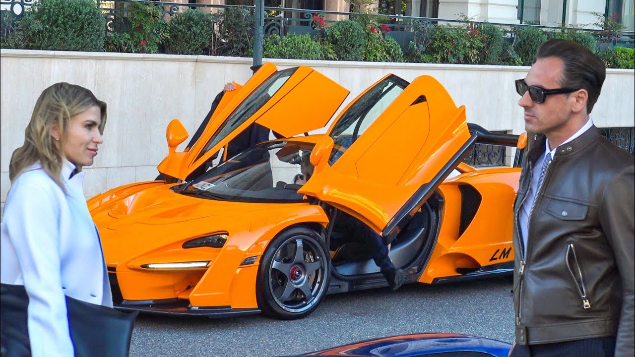 ADRIAN SUTIL & his Wife with their MCLAREN SENNA LM leaving Hotel de ...