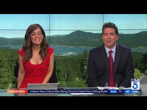 Reporter is VOMITED on *LIVE ON TV*