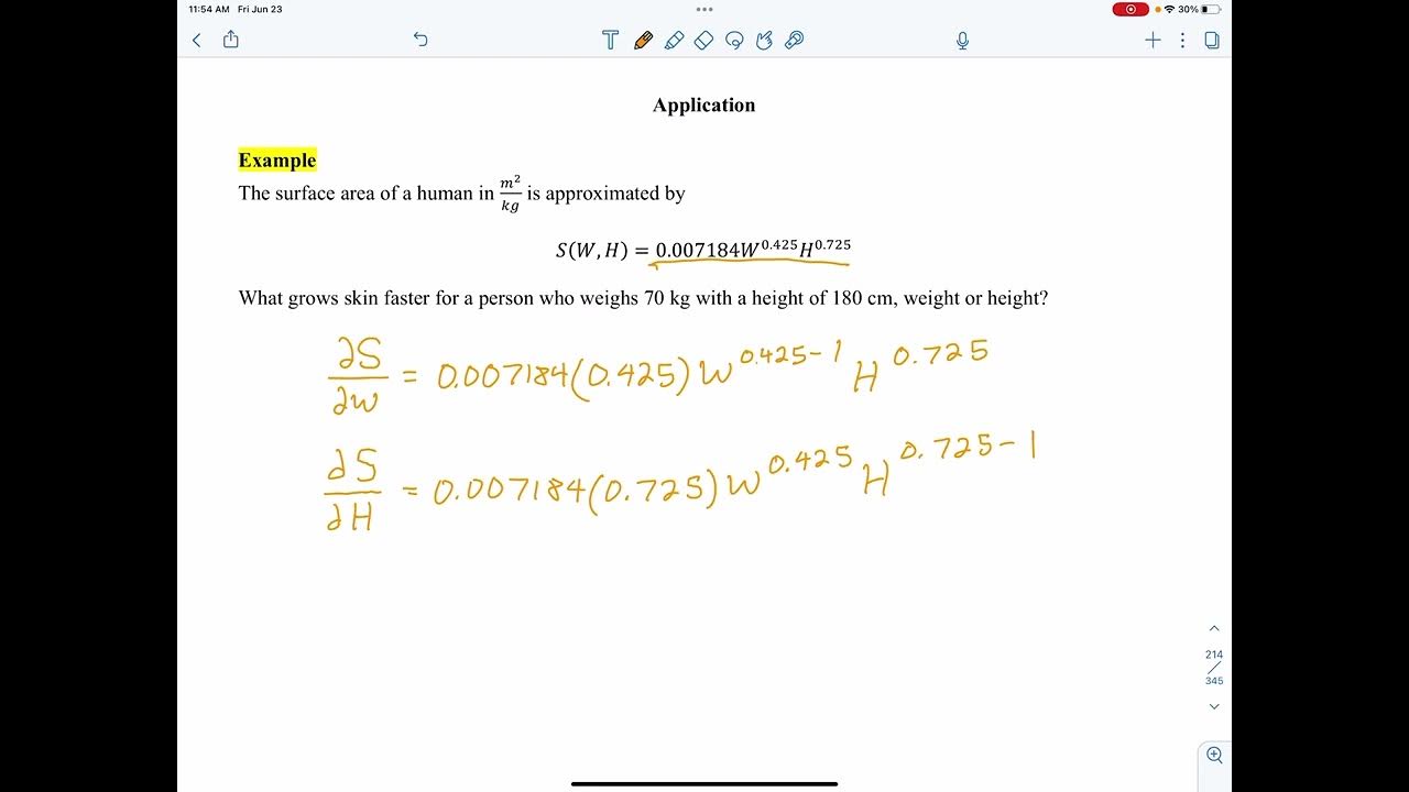 Calculus III - Unit 3 Section 3 - Application - YouTube