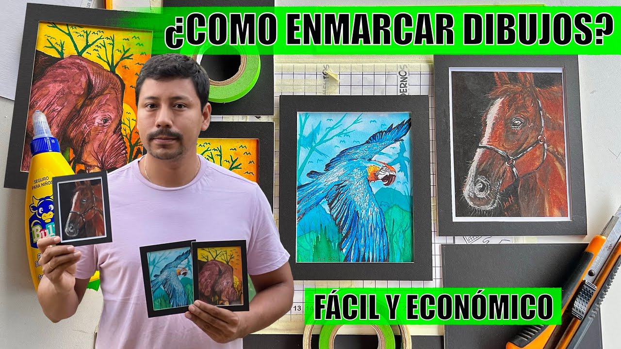 Como hacer marcos para nuestros dibujos fácilmente - YouTube