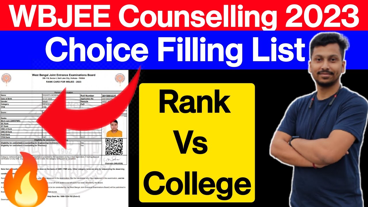 WBJEE CUTOFF 2023 | WBJEE Choice Filling | WBJEE Rank Vs College ...