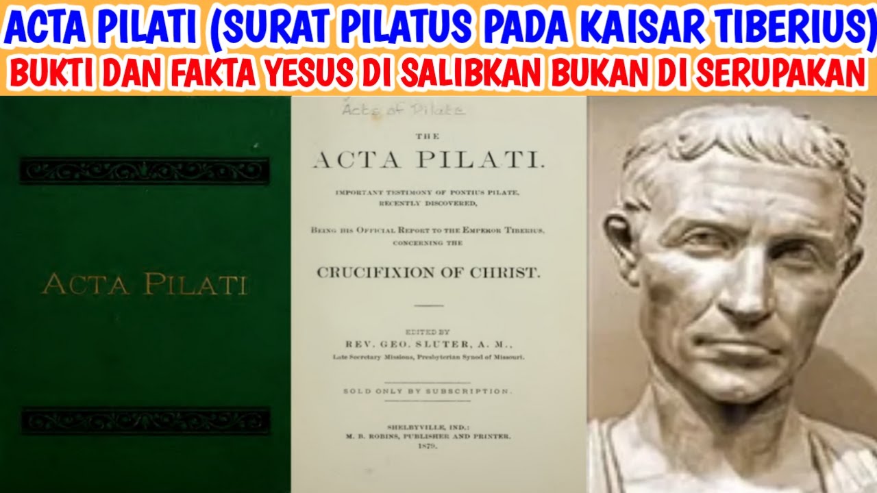 🔴LIVE...ACTA PILATE (SURAT PILATUS PADA KAISAR TIBERIUS) - BUKTI YESUS ...