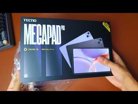 Tecno Megapad Pro 12 inch With Bluetooth Keyboard Unboxing - Budget Flagship Tablet! #tablet #tecno