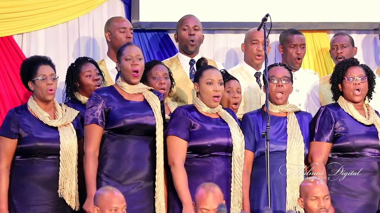 Jamaica Constabulary Force sings powerful song at NCU - YouTube