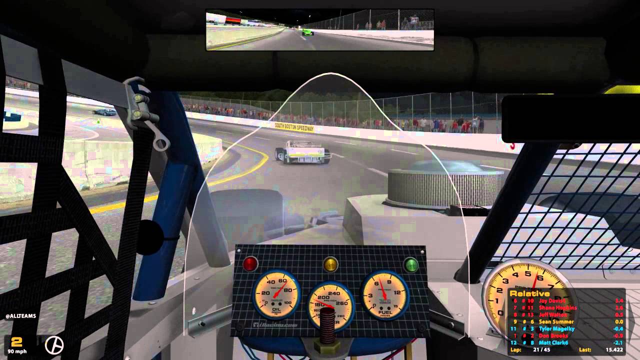 iRacing 2015 SK Modified Series Season 2 Race 3 South Boston - YouTube