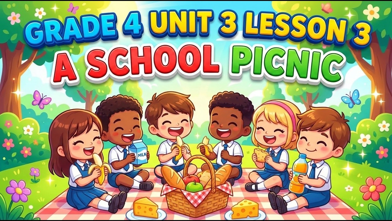 Grade 4 Unit 3 Lesson 3 | A School Picnic | English Story & Vocabulary ...