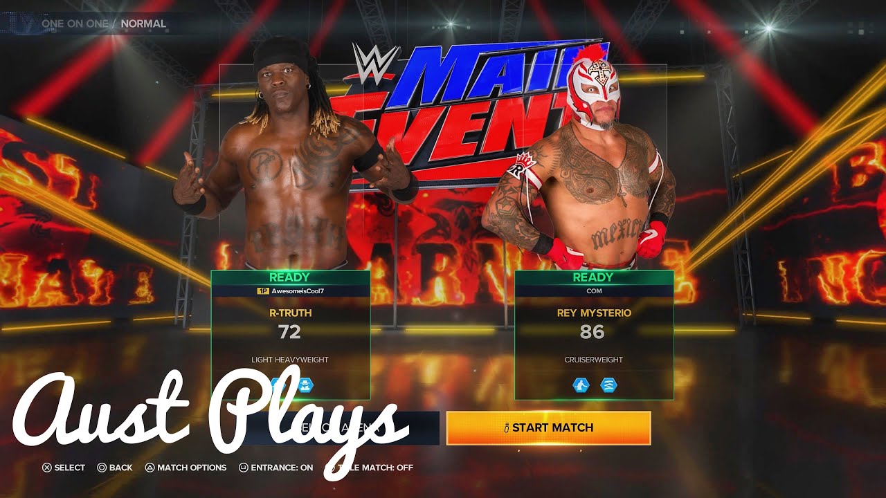 AUST PLAYS WWE 2K23 R-TRUTH VS REY MYSTERIO - YouTube