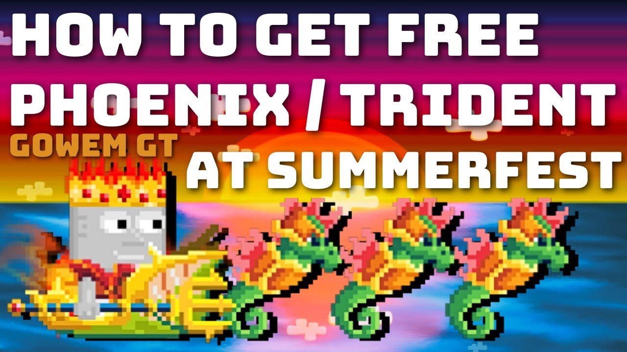 Growtopia Summerfest Get Any Trident/Phoenix Items For Free ...