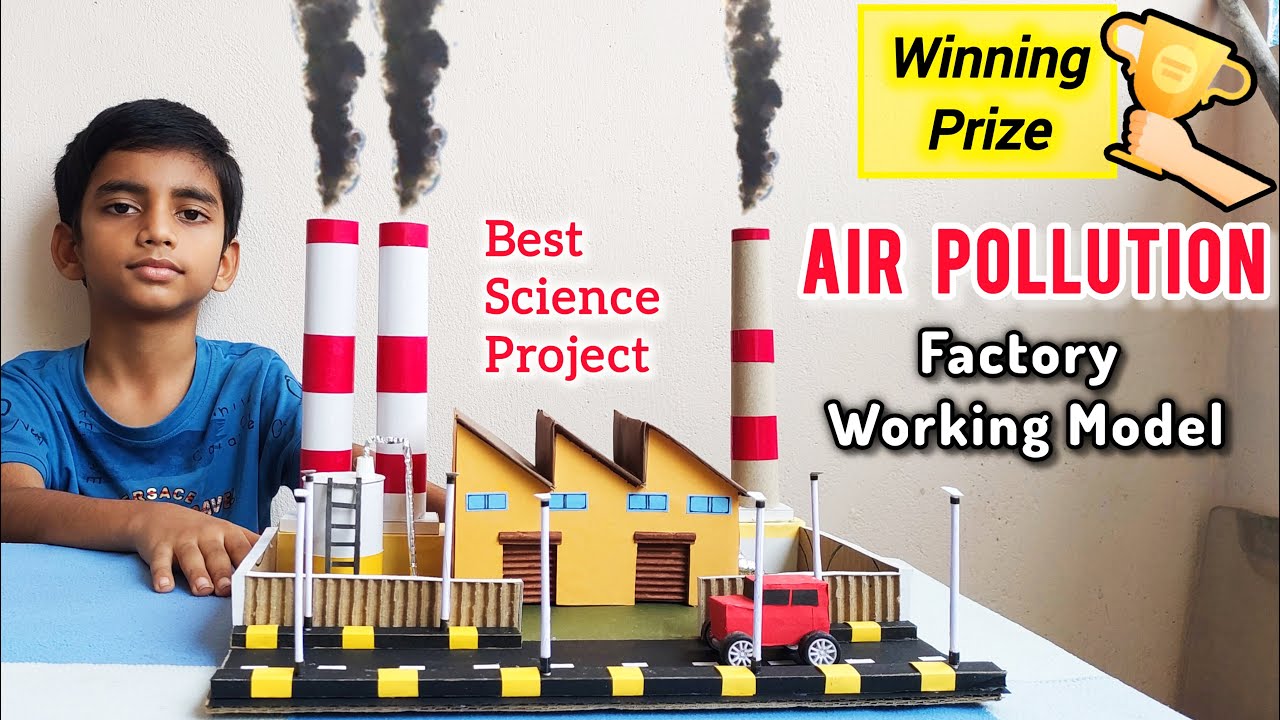How to make Air Pollution working model for school science project ...