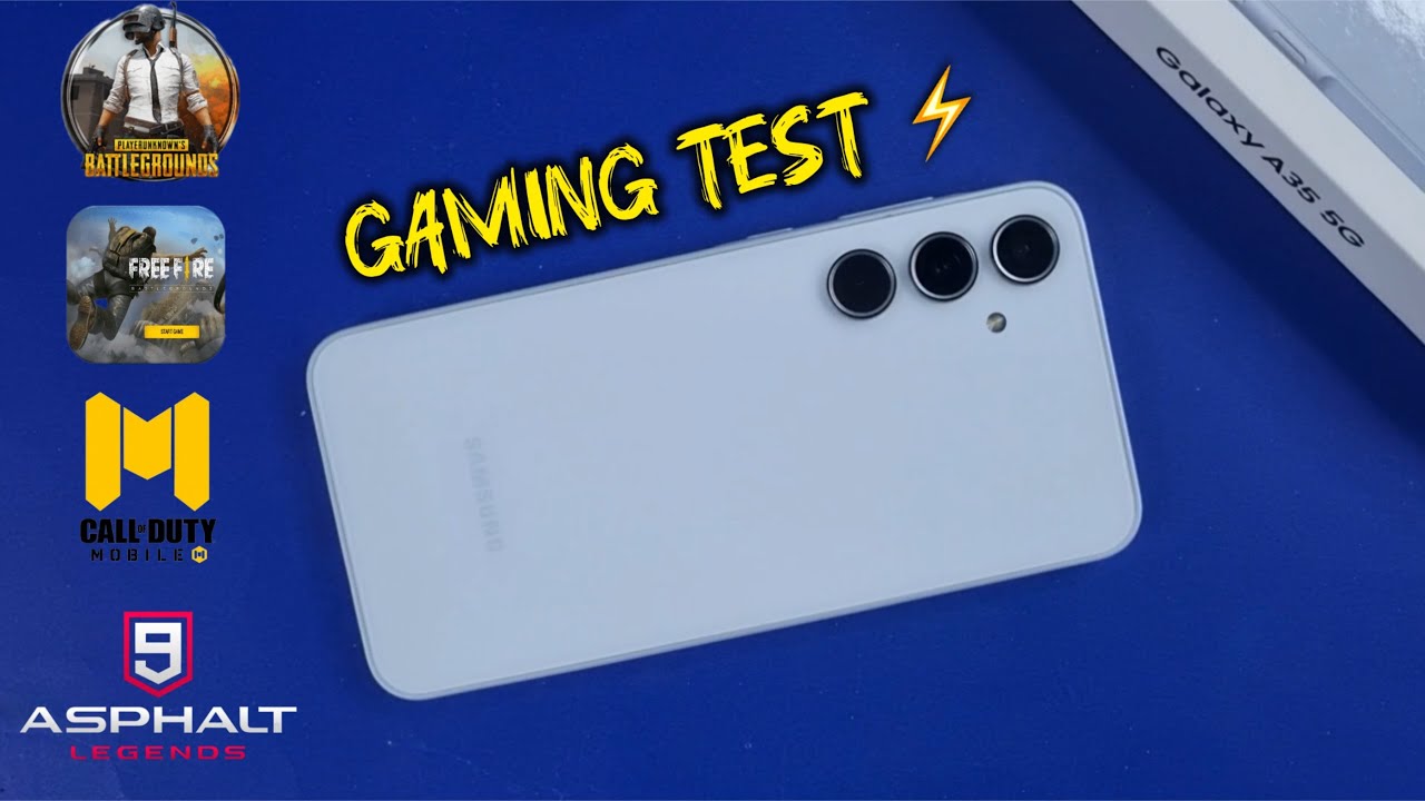 Samsung A35 5G Gaming Test | PUBG | FREEFIRE | CALL OF DUTY ⚡️ - YouTube