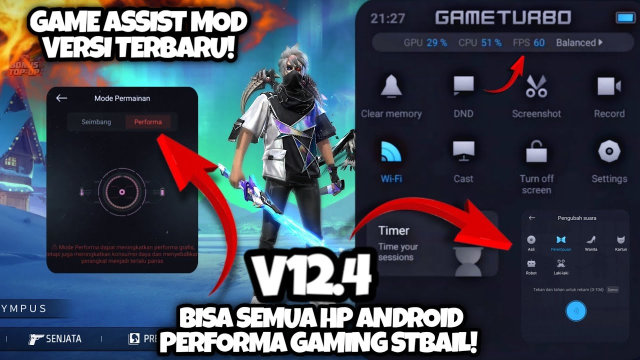 GAME TURBO ASSIST MOD V12.4 ALL DEVICE‼️GAME TURBO TERBAIK UNTUK SEMUA ...