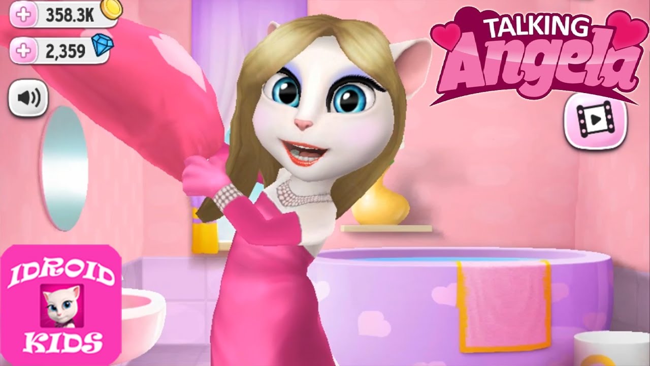 My Talking Angela Gameplay Level 340 - Great Makeover #117 - Best Games ...