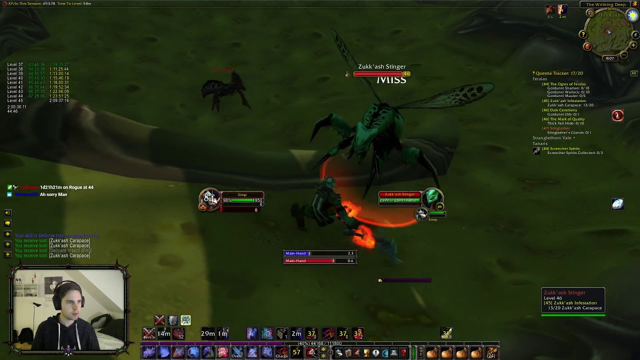 Level 44-44 | World Record warrior speedrun 1-60 3d17h31m - Classic wow ...
