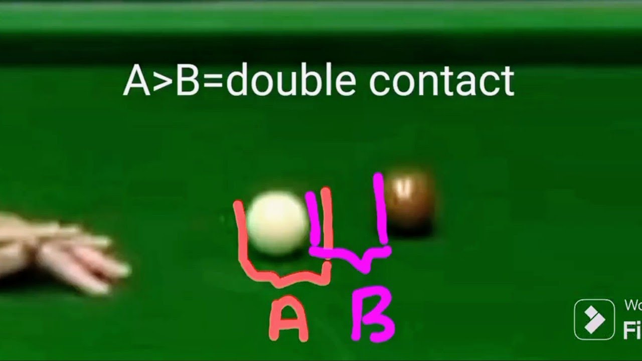 Textbook snooker push stroke foul in recent Championship League match ...