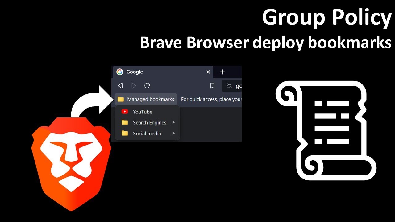 Group Policy: Brave Browser deploy bookmarks - YouTube