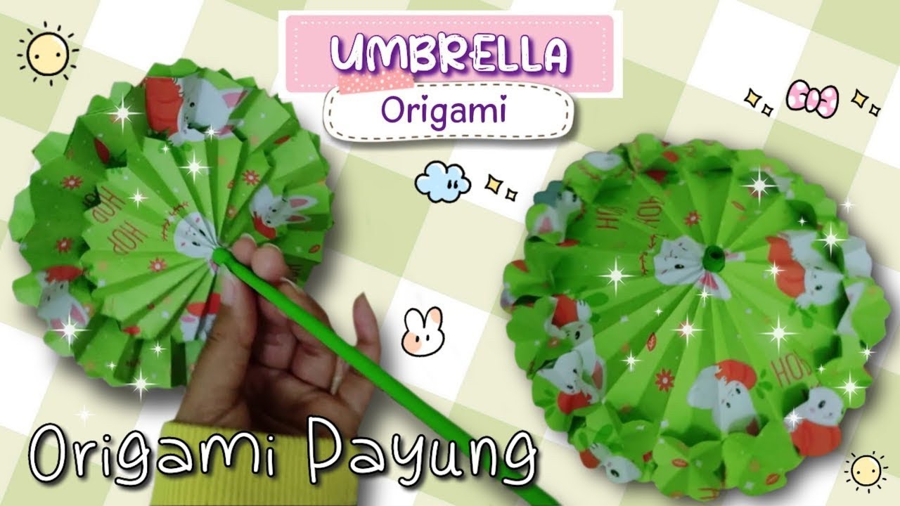 Beautiful Umbrella Origami | Origami Payung Cantik | DIY - YouTube
