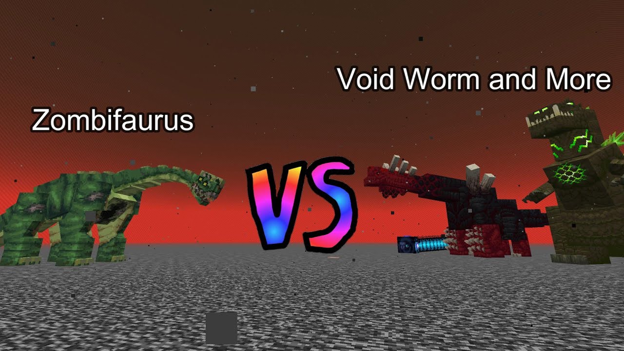 Zombifaurus vs Void Worm and More | Minecraft Mob Battle - YouTube