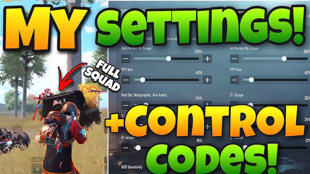 The BEST CONTROLS + SENSITIVITY For PUBGM 2021 - YouTube