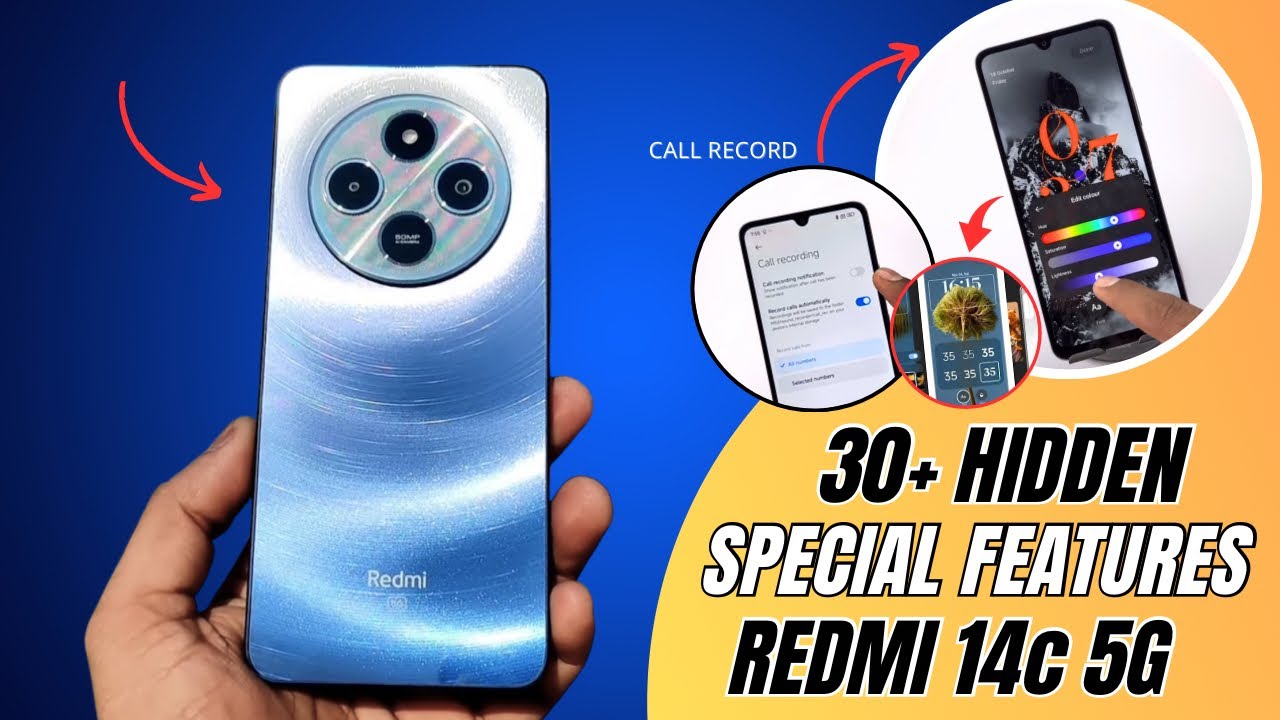Redmi 14c 5g Tips And Tricks 🔥 Hidden Top 30+ Special Features | redmi ...