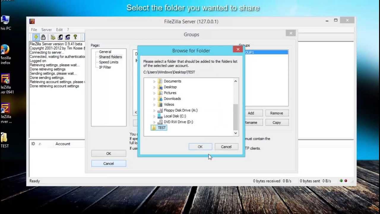 How To Create Local FTP Server in Windows 8/8.1 FileZilla - YouTube