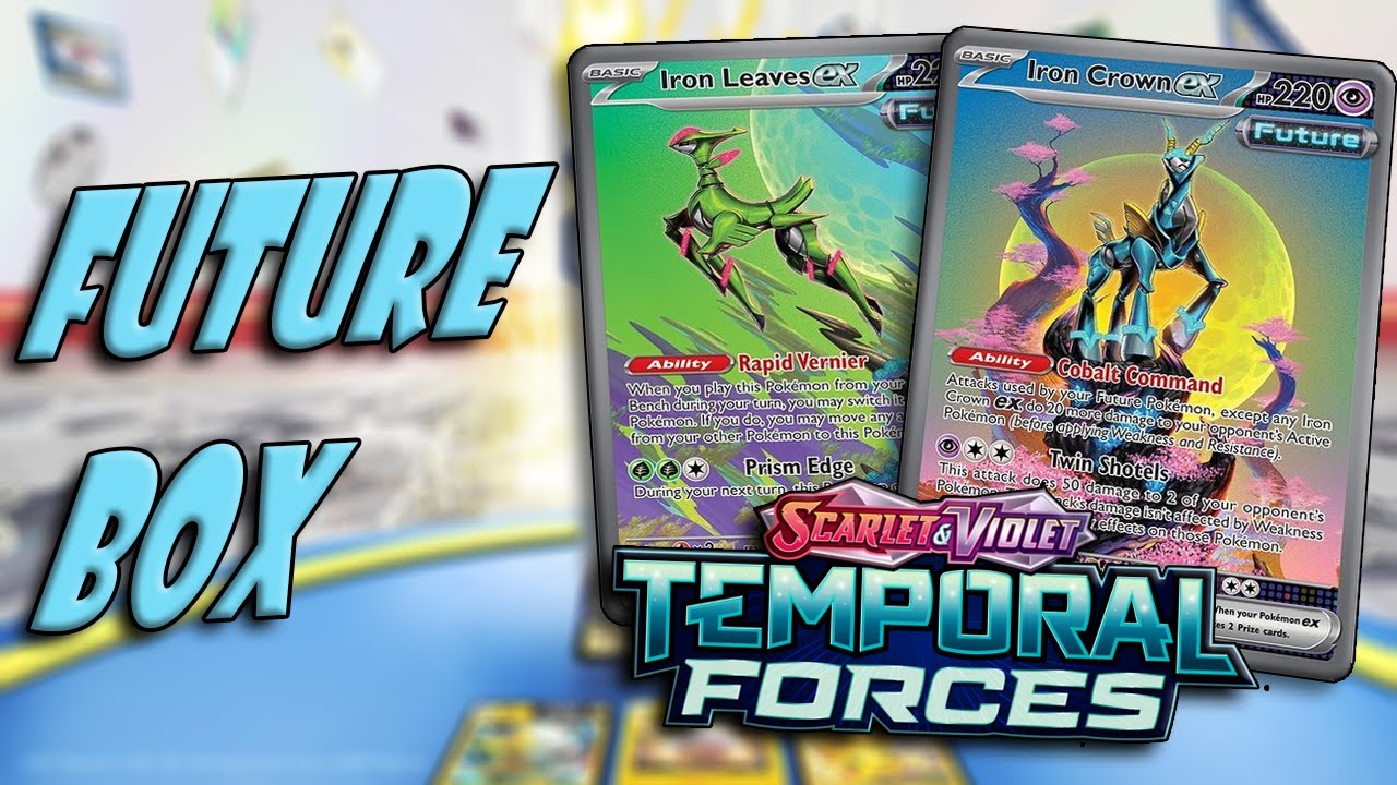 Future Box with the *NEW* Iron Crown ex and Iron Leaves ex is INSANE in ...