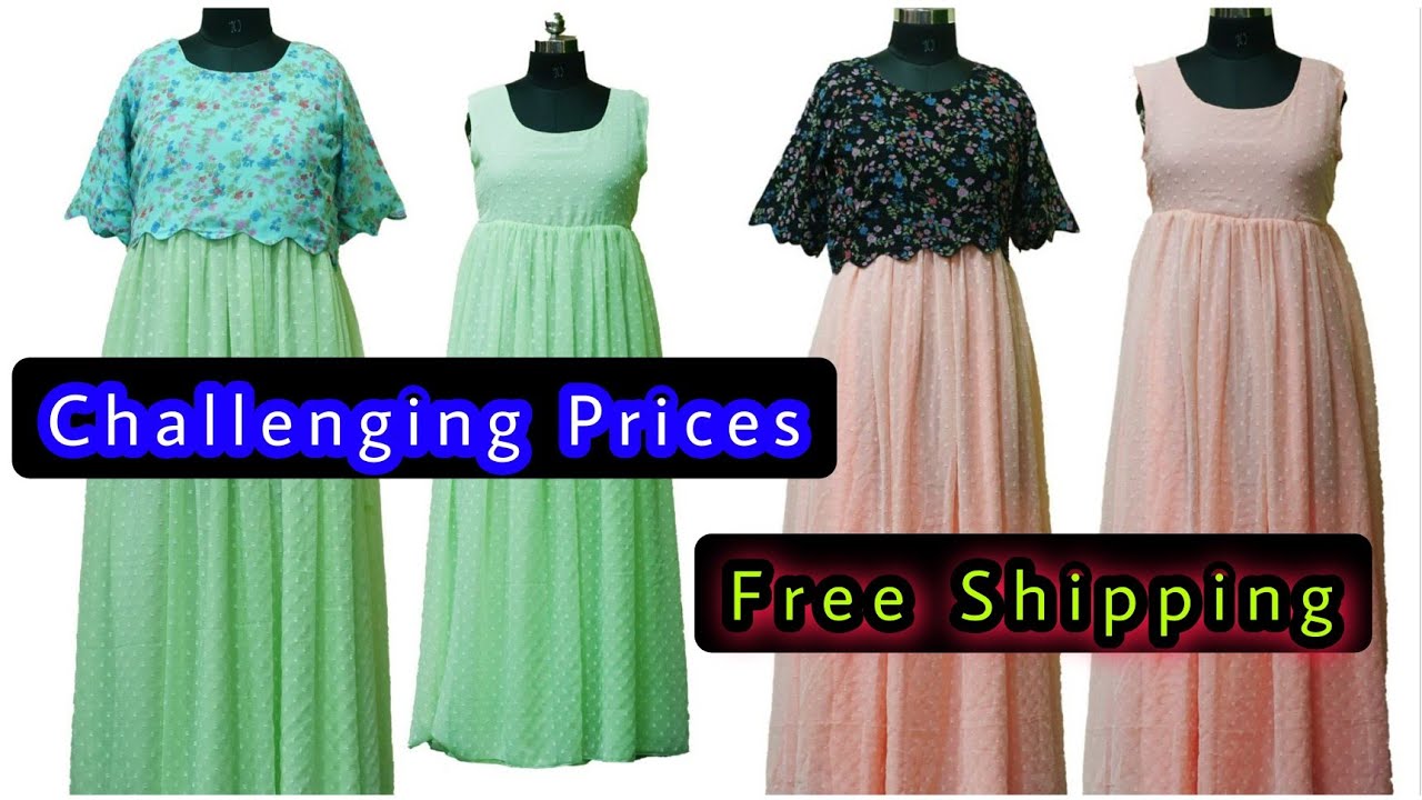 ఇంత తక్కువ ధరల్లో మరి ఎక్కడ దొరకవు|Western wear &long frocks ...