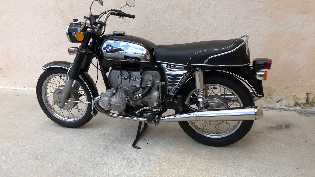 1972 BMW R60/5 Toaster Tank - Start, Idle, Walkaround - YouTube