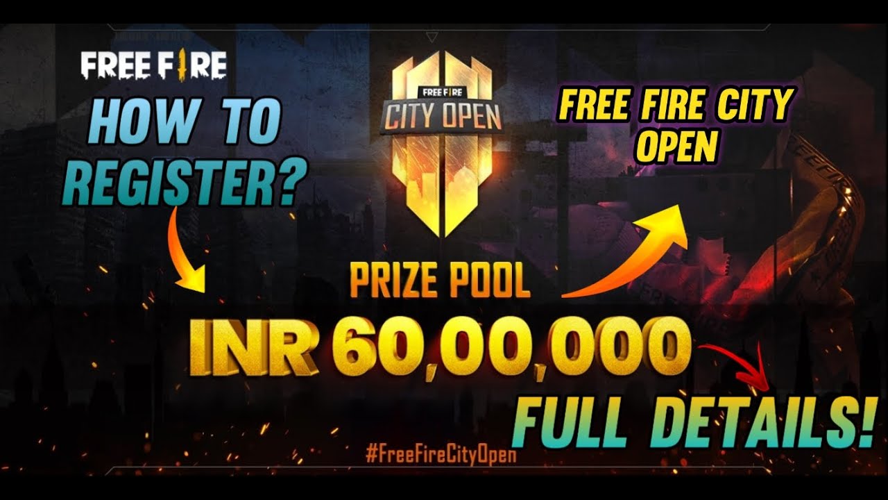 HOW TO REGISTER FREE FIRE CITY OPEN?PRIZE POOL?FULL DETAILS!!!#GW ...