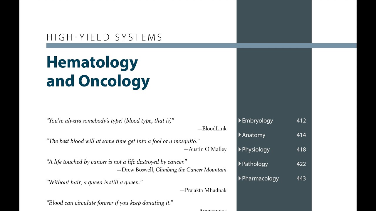 USMLE || Read With Me || First Aid - Hematology - YouTube