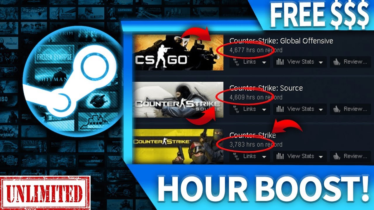 NEW STEAM GAMES HOUR BOOST 24/7 TUTORIAL | STEAM IDLE HOUR [FREE][GER ...