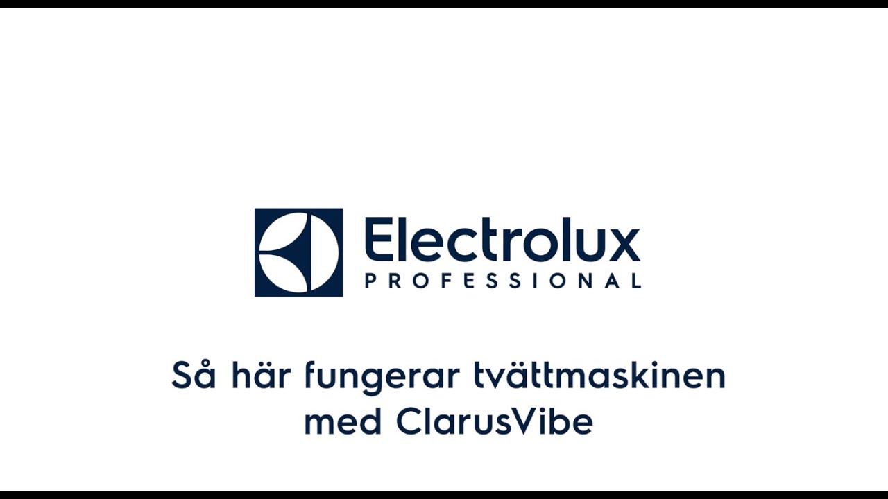Så här fungerar tvättmaskinen med Clarus Vibe - YouTube