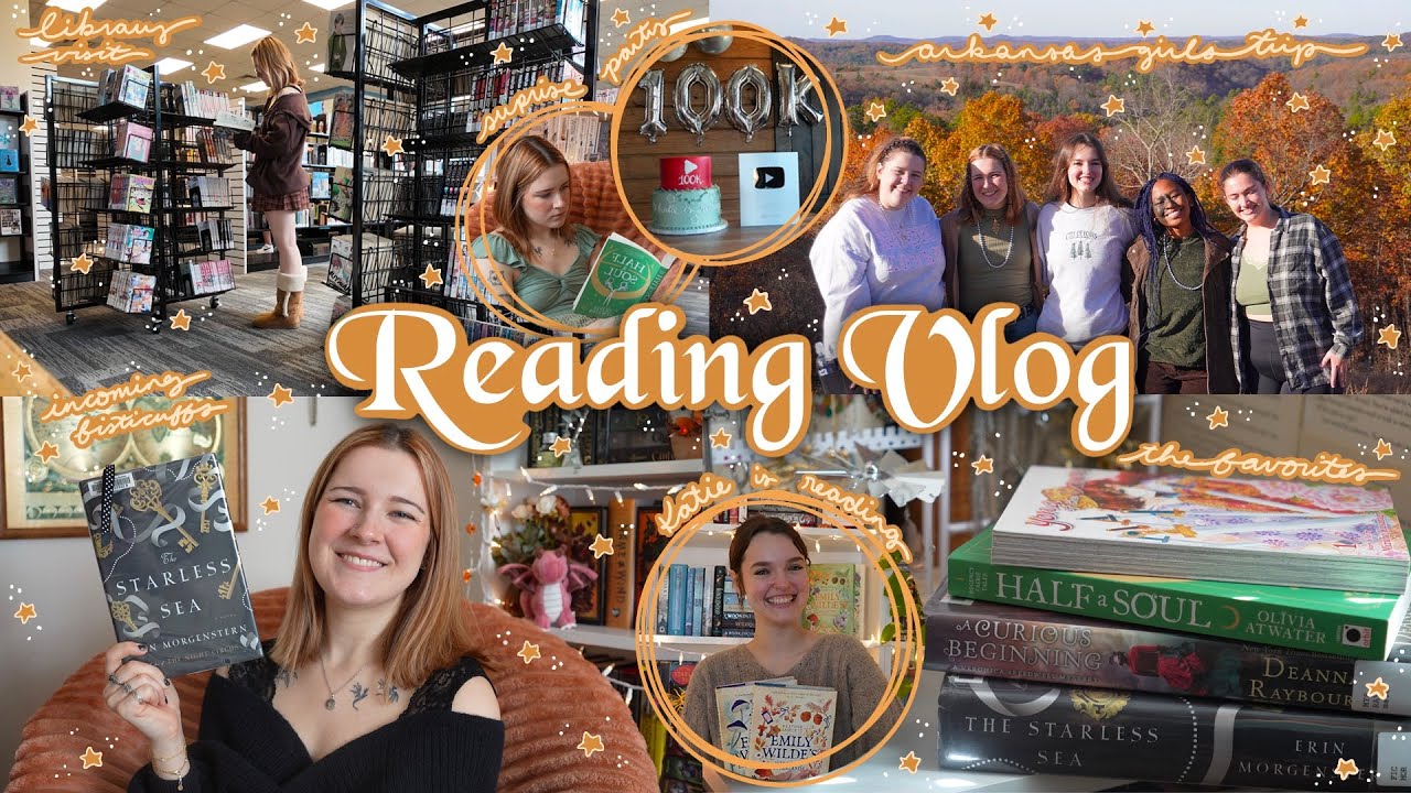 READING VLOG | reading @katieisreading favorite books & a 100K surprise ...