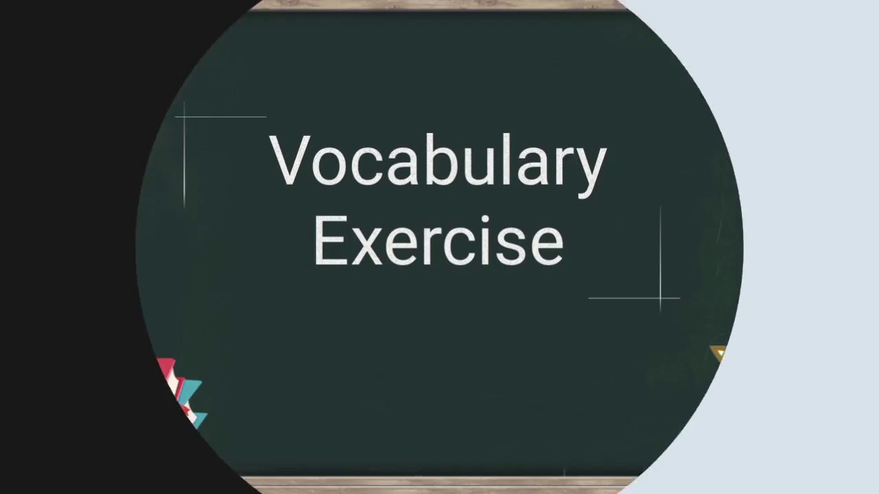 Materi ajar (Vocabulary Exercise) - YouTube