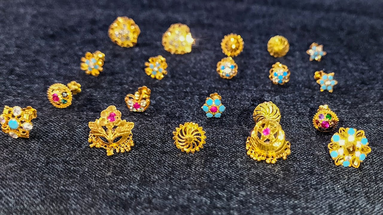 Latest gold Nose pin designs with weight and price/Gold nose pin ...