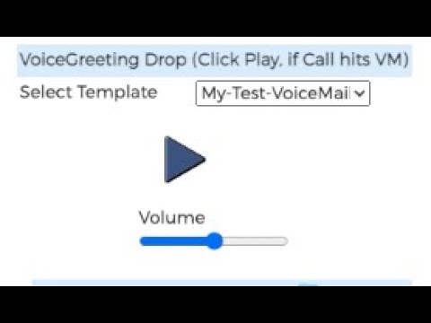 MySalesDialerPro Voicemail Drop Feature from Web Application! - YouTube