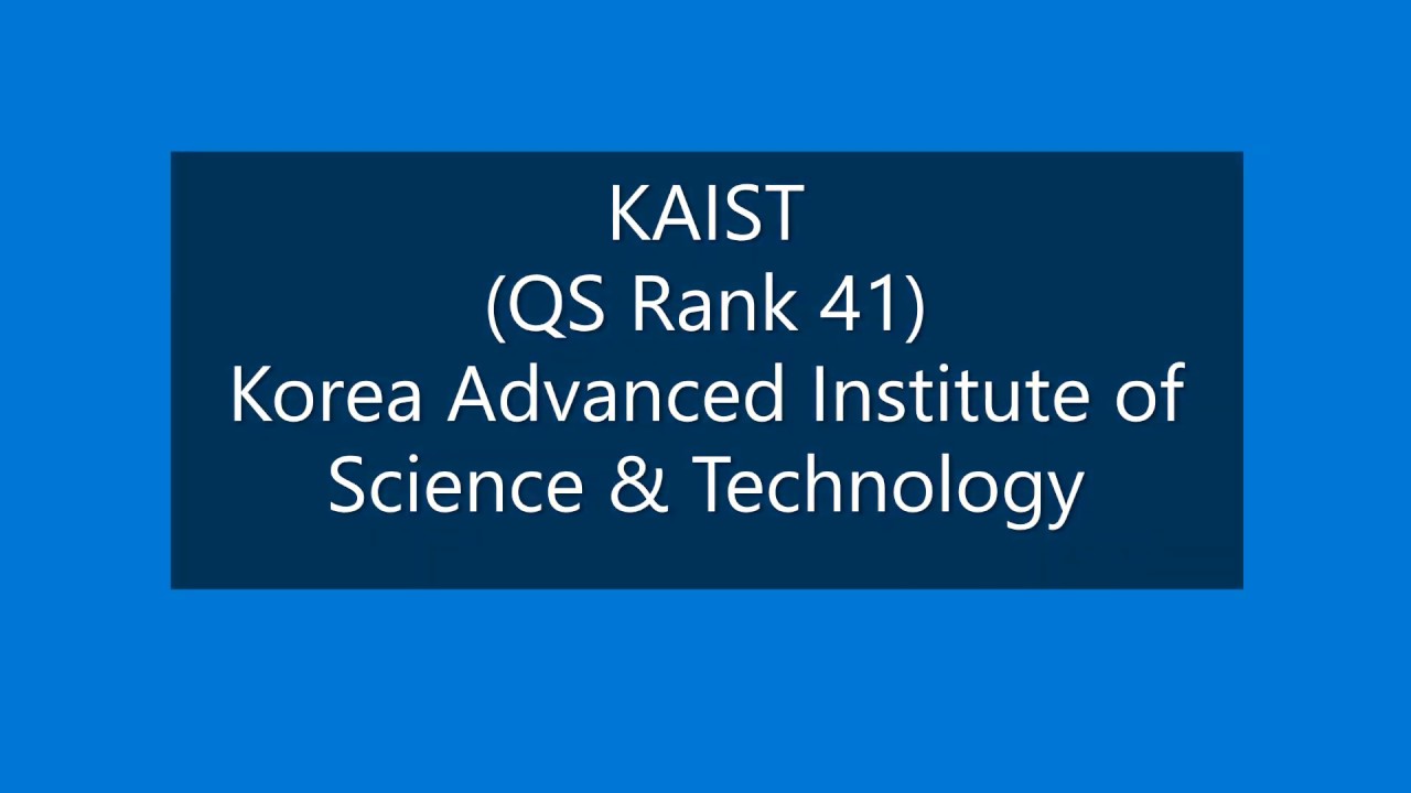 KAIST | How to Find Faculty | How to Find Lab Link | Research Group ...