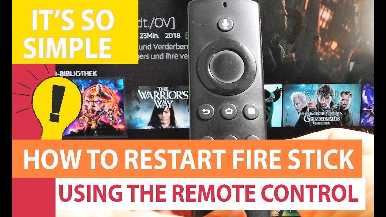 How to restart Firestick using the remote control - It's so Simple ...