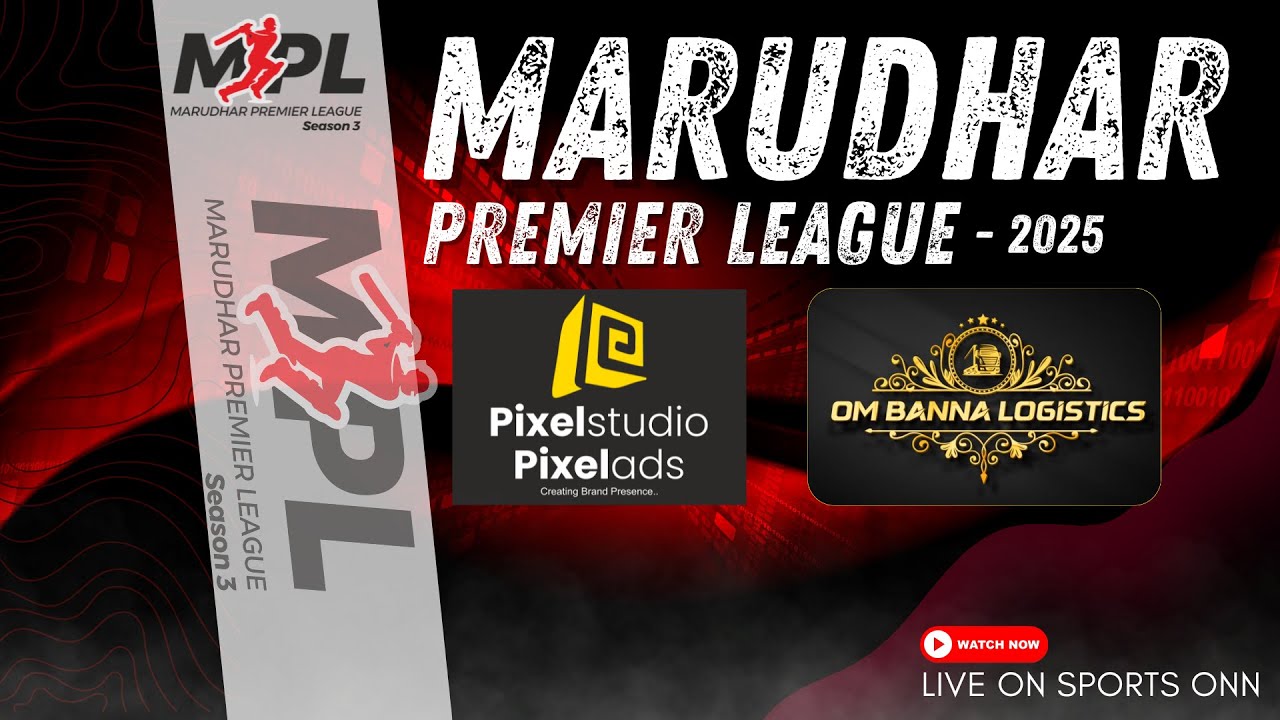 MARUDHAR PREMIER LEAGUE - 2025 || SEASON - 3 || HUBLI || DAY - 3 - YouTube