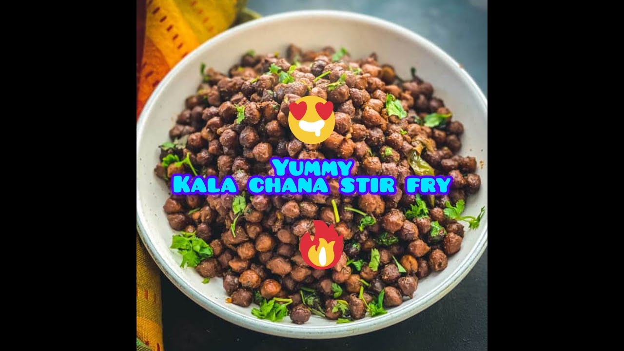Kala Chana Stir Fry || Fried Kala Chana Recipe in Hindi || - YouTube