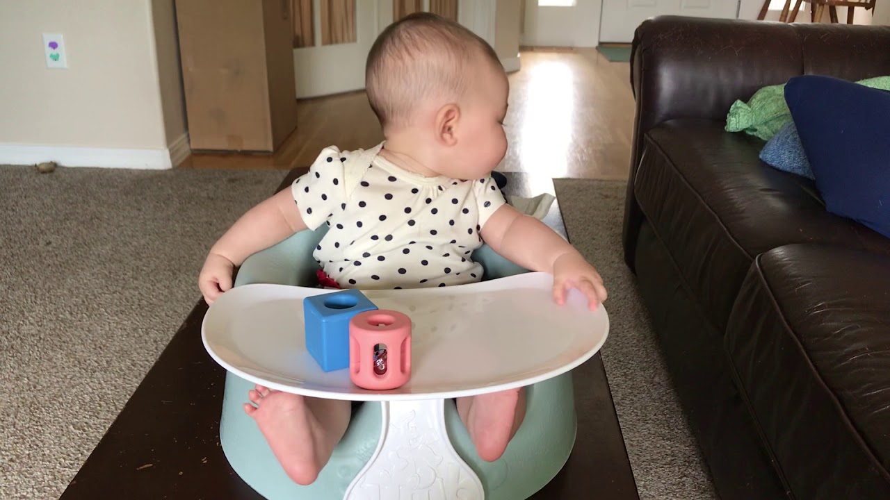 07/07/19 Playing with New Toys in the Bumbo - YouTube