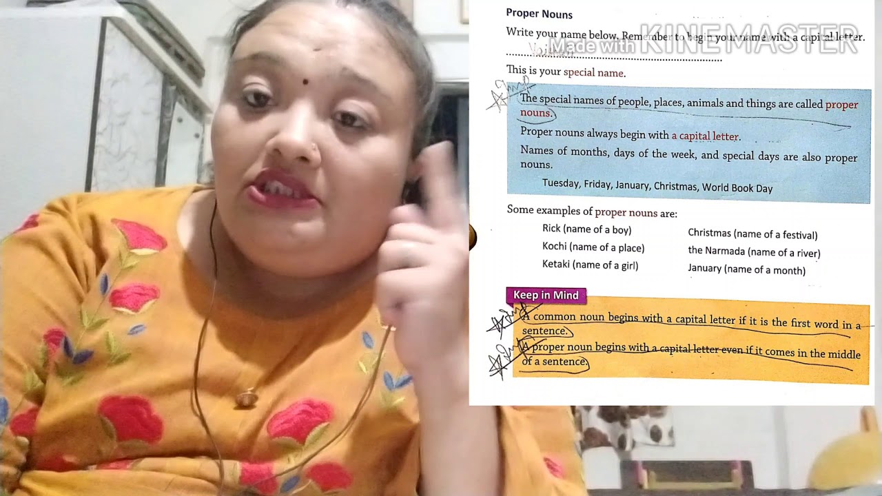 Grade 2 English Grammar Ch 1 Explaination Of Proper Noun YouTube