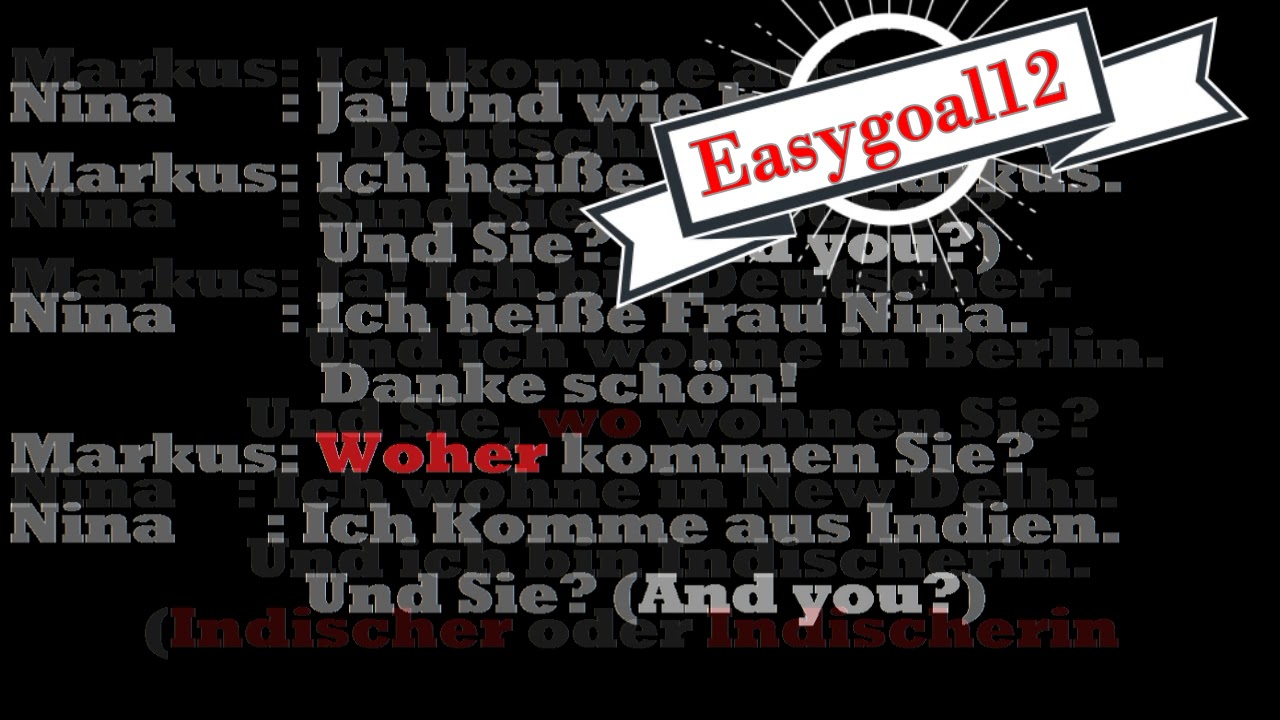 GERMAN BASIC FORMAL CONVERSATION PART 1 - YouTube
