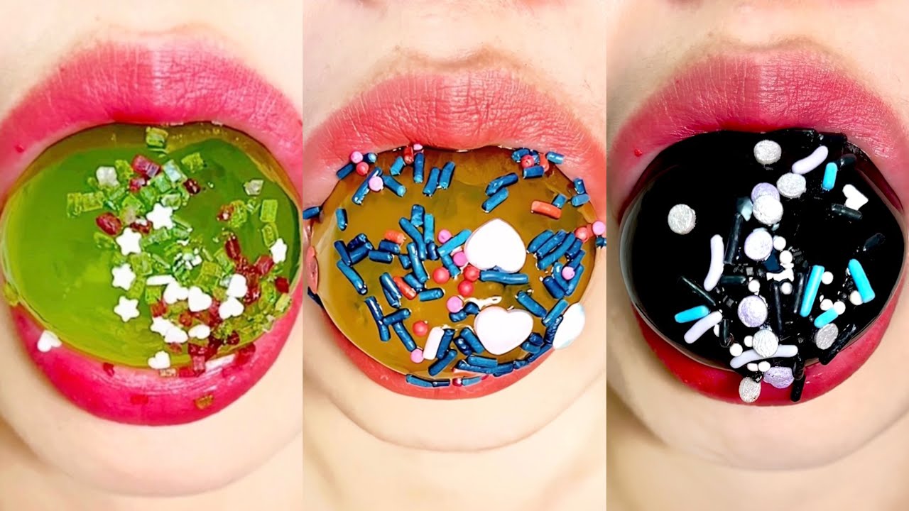 asmr BALL JELLY eating sounds MUKBANG 먹방 KYOHO TANGHULU SPRINKLE - YouTube