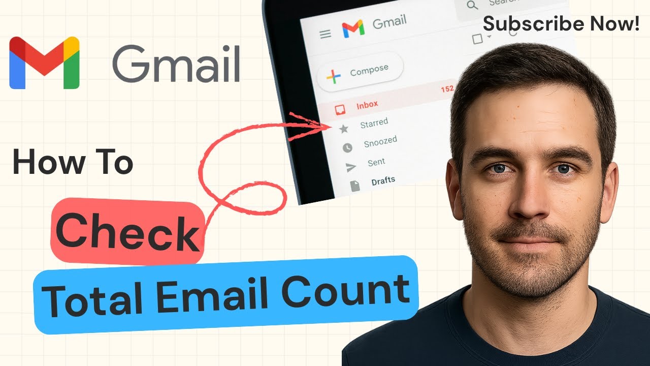 How to Check Total Count of Emails in Gmail | 2025 Guide - YouTube