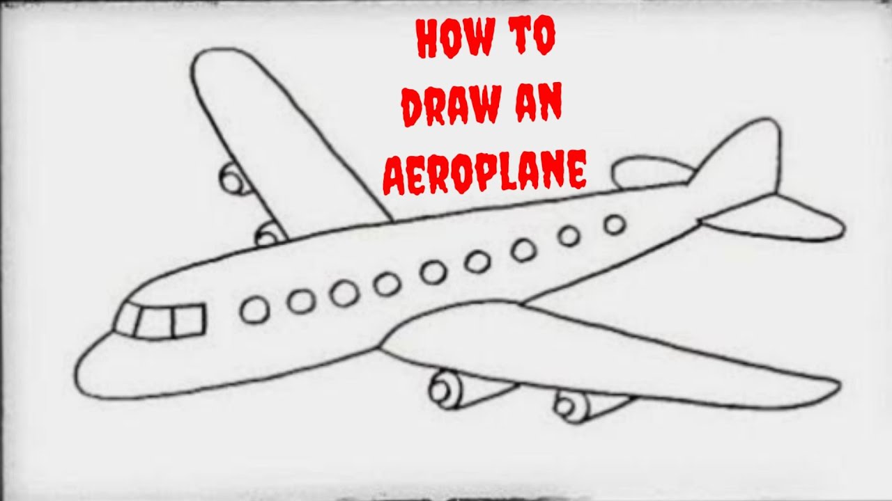 How to draw an Aeroplane ️️ |How to make an Aeroplane ️️| by color ...
