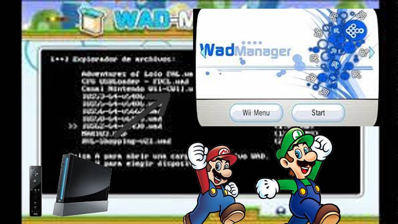 Como Instalar Canal Wad Manager Para Wii - YouTube