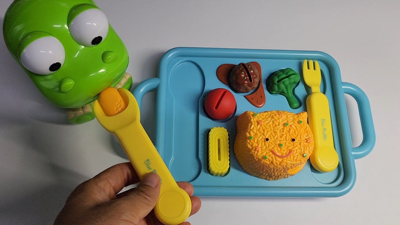 Toy ASMR feeding toy and food toys - YouTube